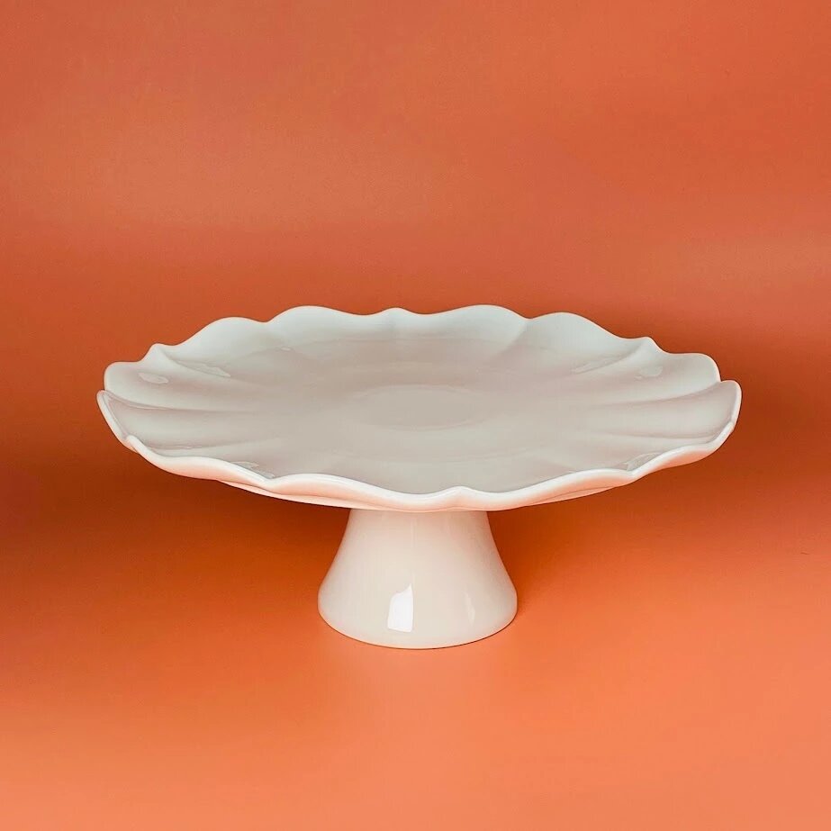 Блюдо 39,5х11,5см на ножке шармель Фарфор 133-417 118-133-417