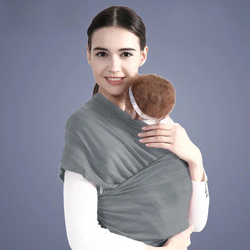 Слинг Rooya Baby Sears Four Seasons дышащая ткань, серый