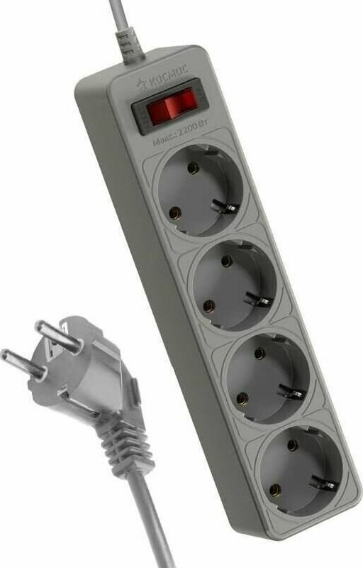 Сетевой фильтр удлинитель FKsm1.5m-4g(G) - 4 роз х 1,8 м,