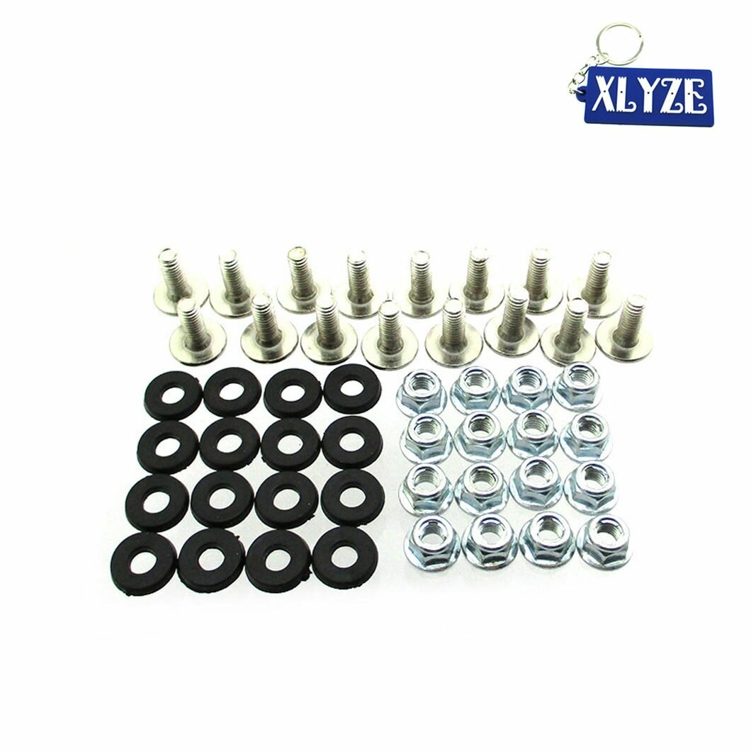 Пластиковый болт крыла Шайба Гайка Винт Комплект XLYZE Для 50cc 70cc 90cc 110cc 125cc квадроцикл ATV Quad, M6 X16--