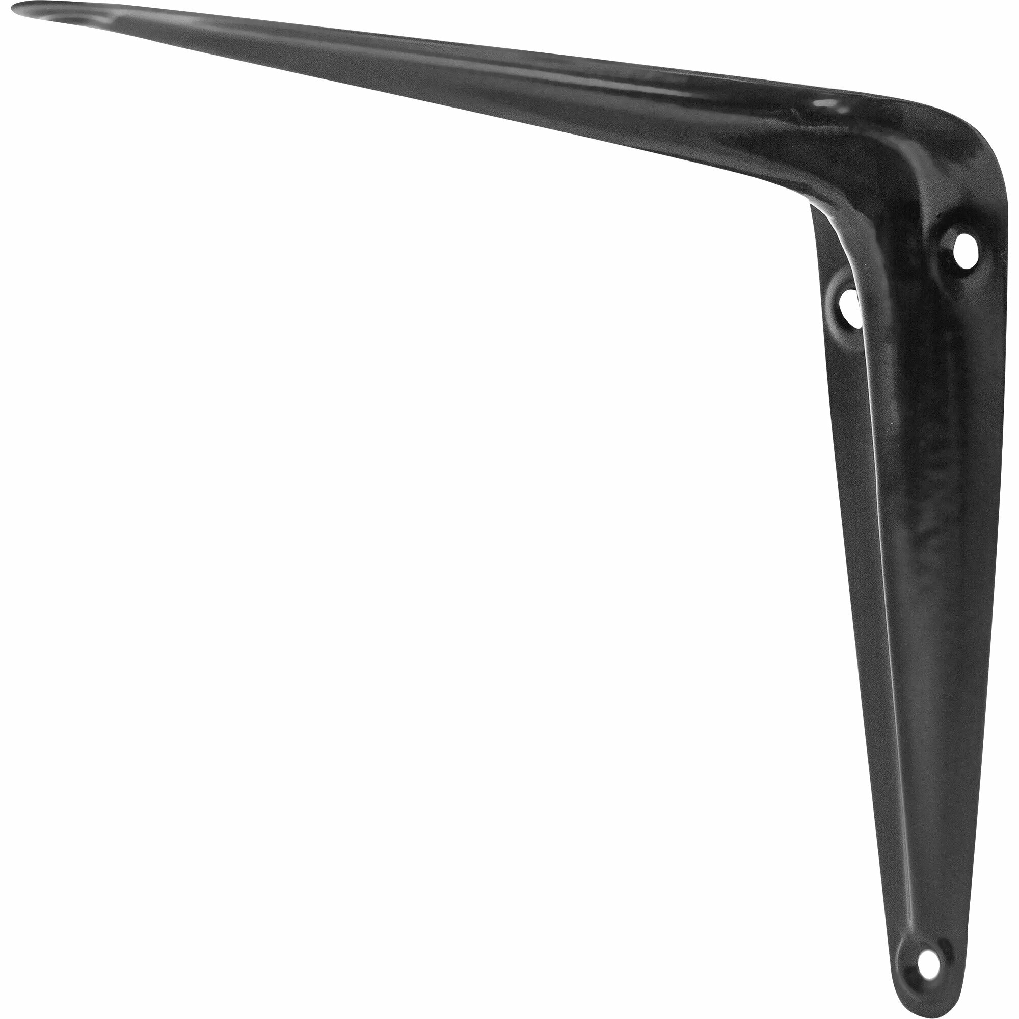 Utility кронштейн для полки 12.5x15 см металл черный, нагрузка до 10 кг, настенный монтаж