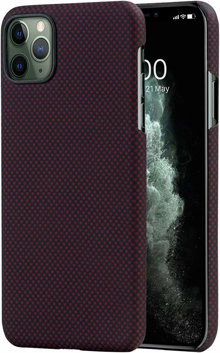Чехол Pitaka iPhone 11 Pro MagEZ Case Red/Black Aramid Kevlar KI1104
