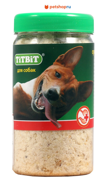 TiTBiT Лакомство для собак, Мясокостная мука - банка пласт. 0,35л