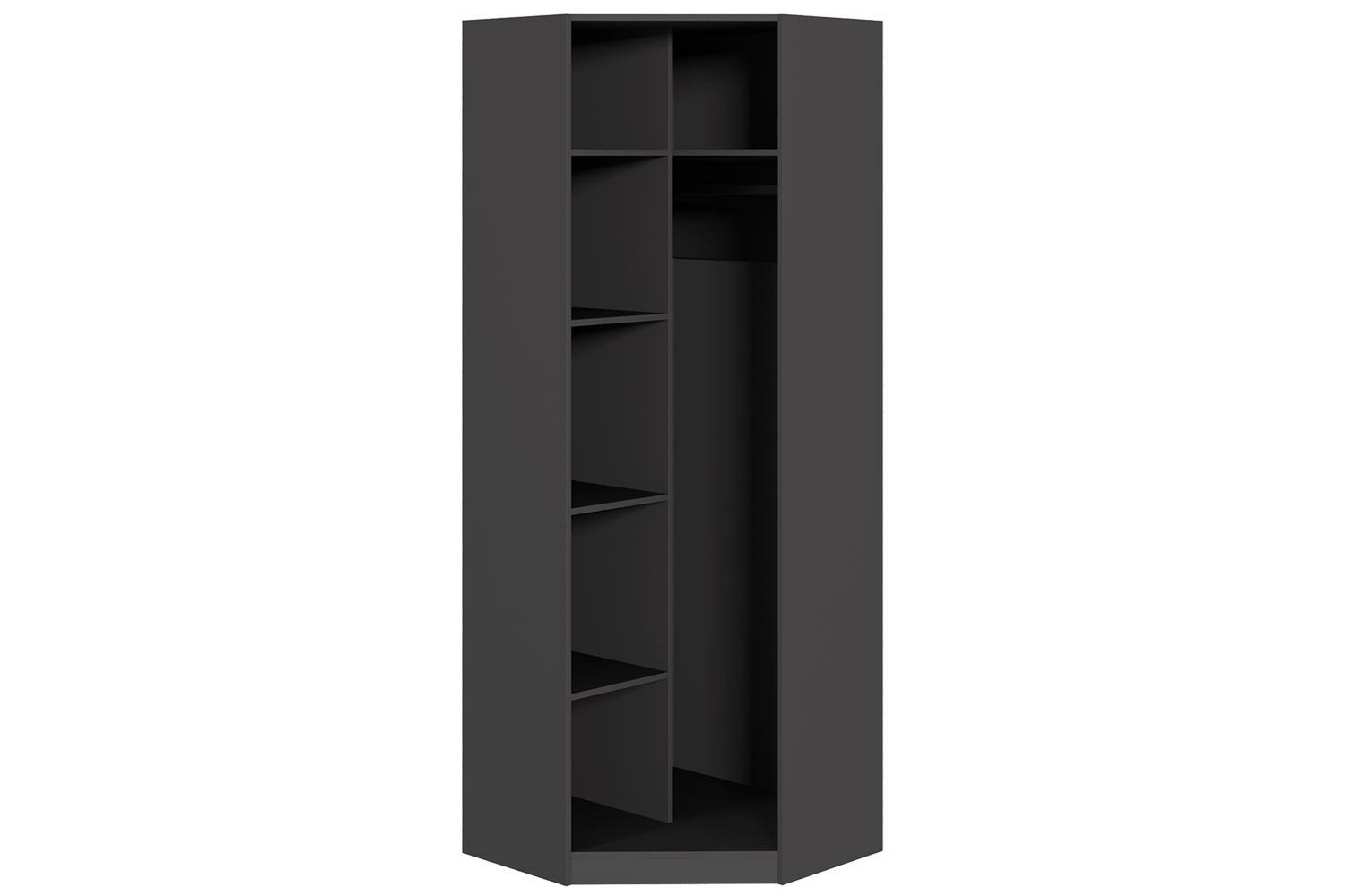 Корпус шкафа угловой Hoff Оскар, 95,1х212х95,1 см, цвет серый