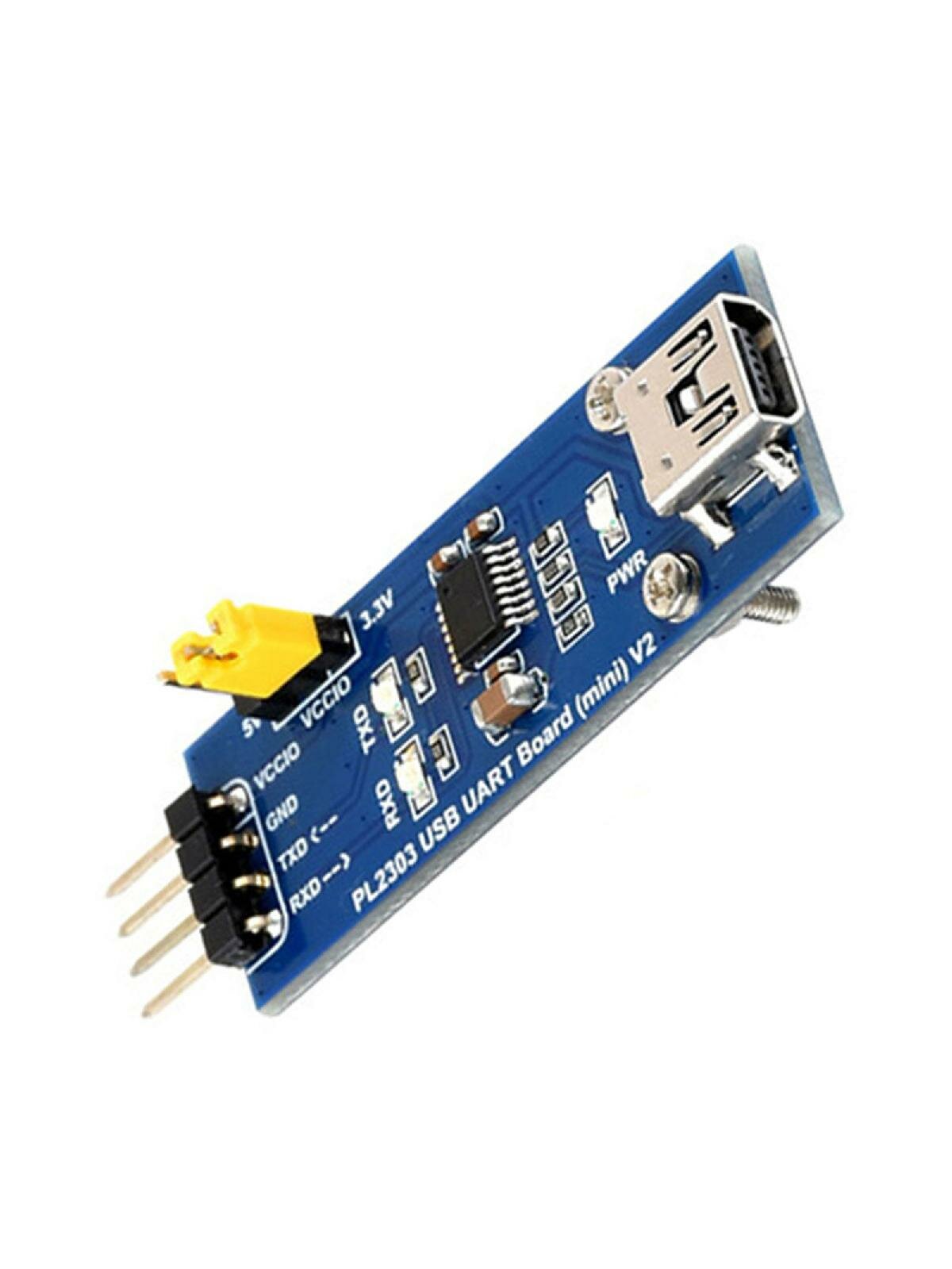 PL2303 USB to UART TTL Communication Module Micro USB/Mini USB/Type A/Type C Connector 1.8V/2.5V/3.3V/5V Level