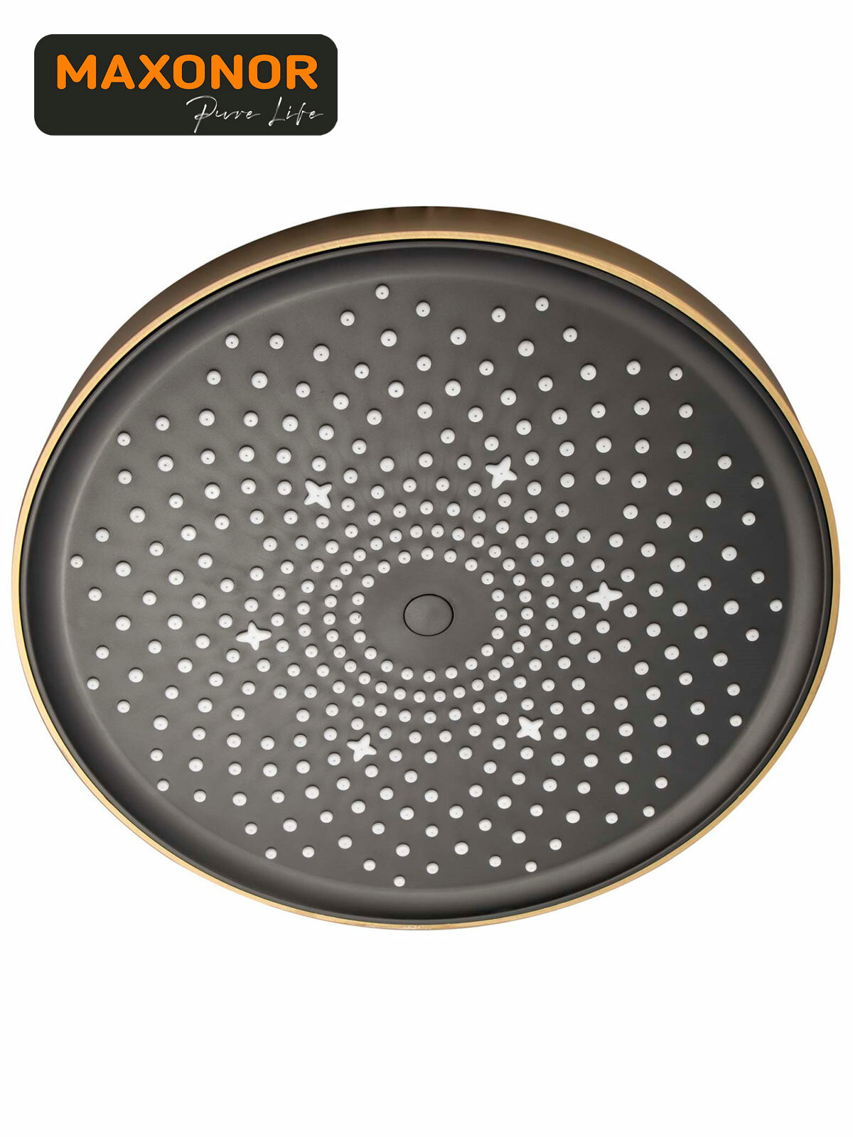 Тропический душ Maxonor PURE LIFE PL107-25-6 Золото матовое Латунь