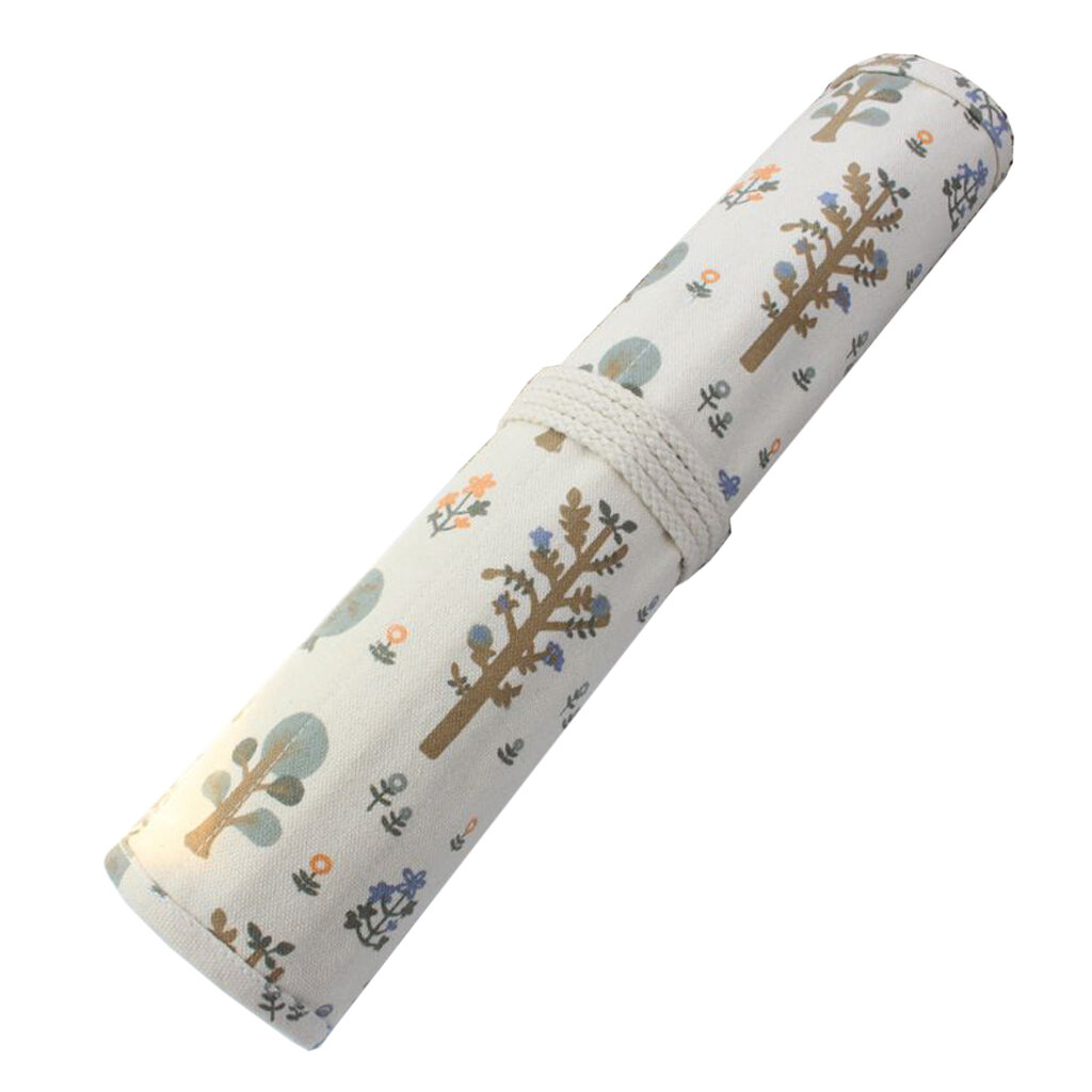 Цветные Карандаши для Чехла Оберточная Бумага Держатель Рулона для Художника Малыш Взрослый Раскраска Портативный Холст Органайзер Для Хранения Занавес 20 Хол