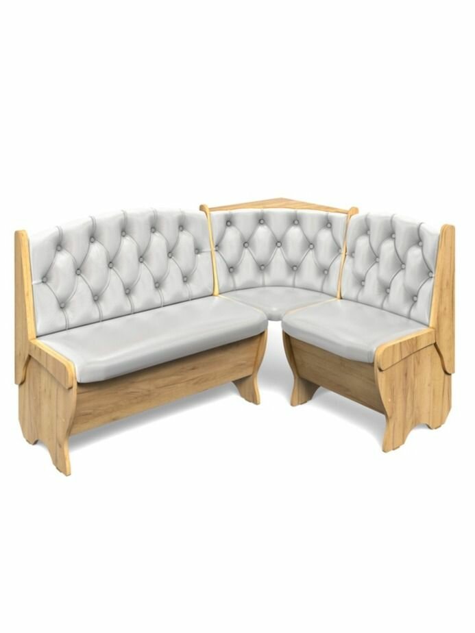 Кухонная скамья угловая Орхидея Люкс 148/108х53х84 см