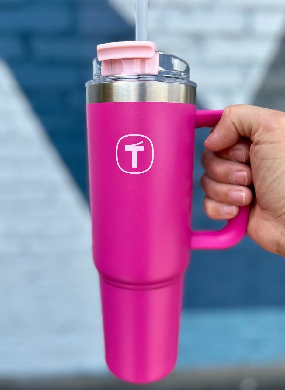 Термостакан BIG Т (1,1 л), розовый . Tupperware