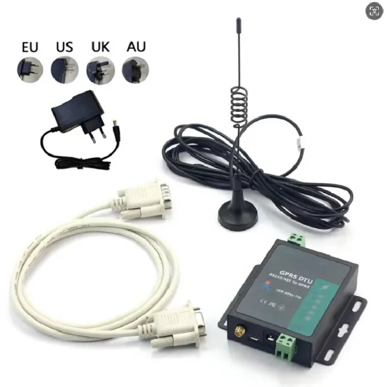 Модуль беспроводной передачи RS232+485 USR-GPRS232-G730, full set