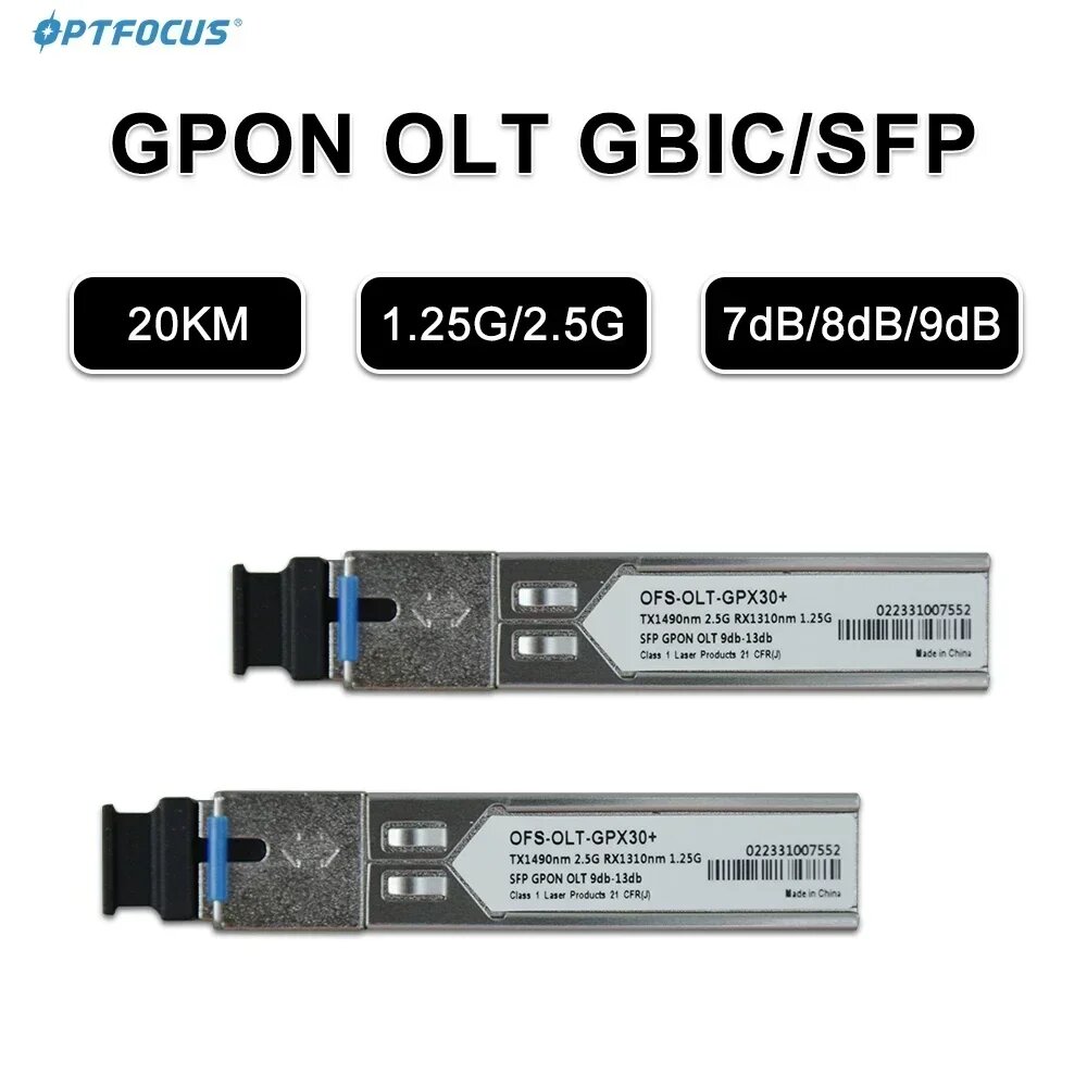 CompNet EPON GBIC 2.5G/1.25G 20км 1pcs 9dB