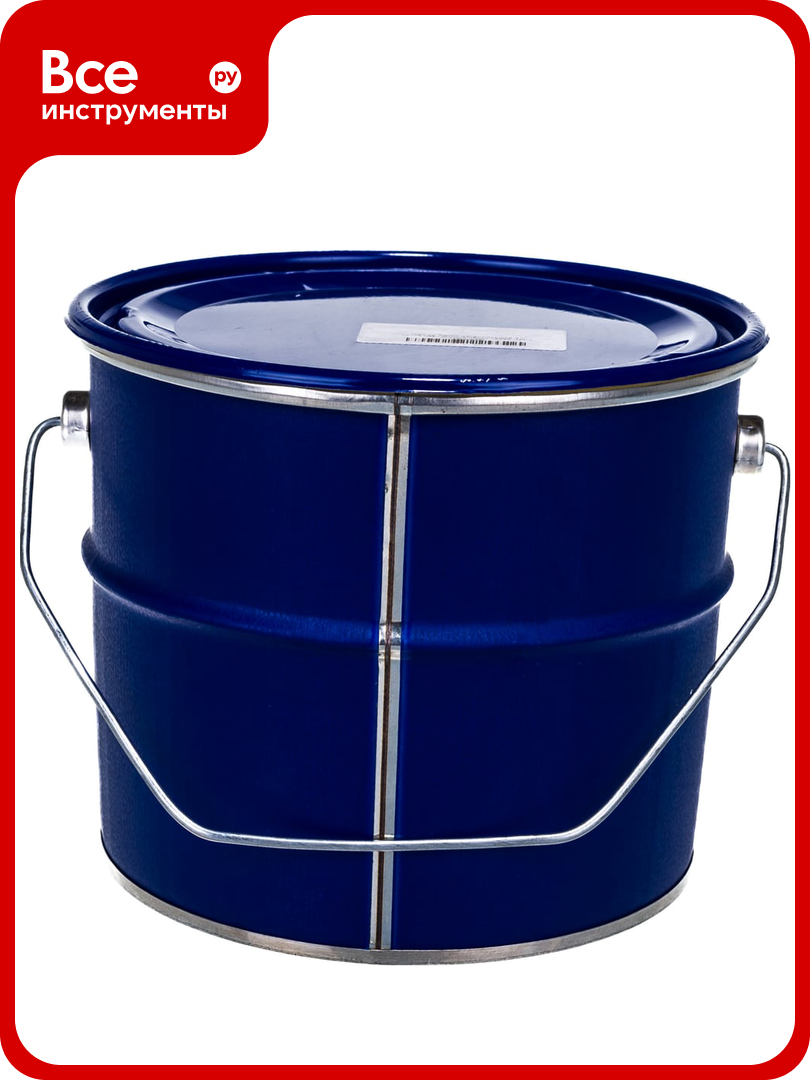 Металлическое ведро тара 3л, синий, крышка-обруч 19292