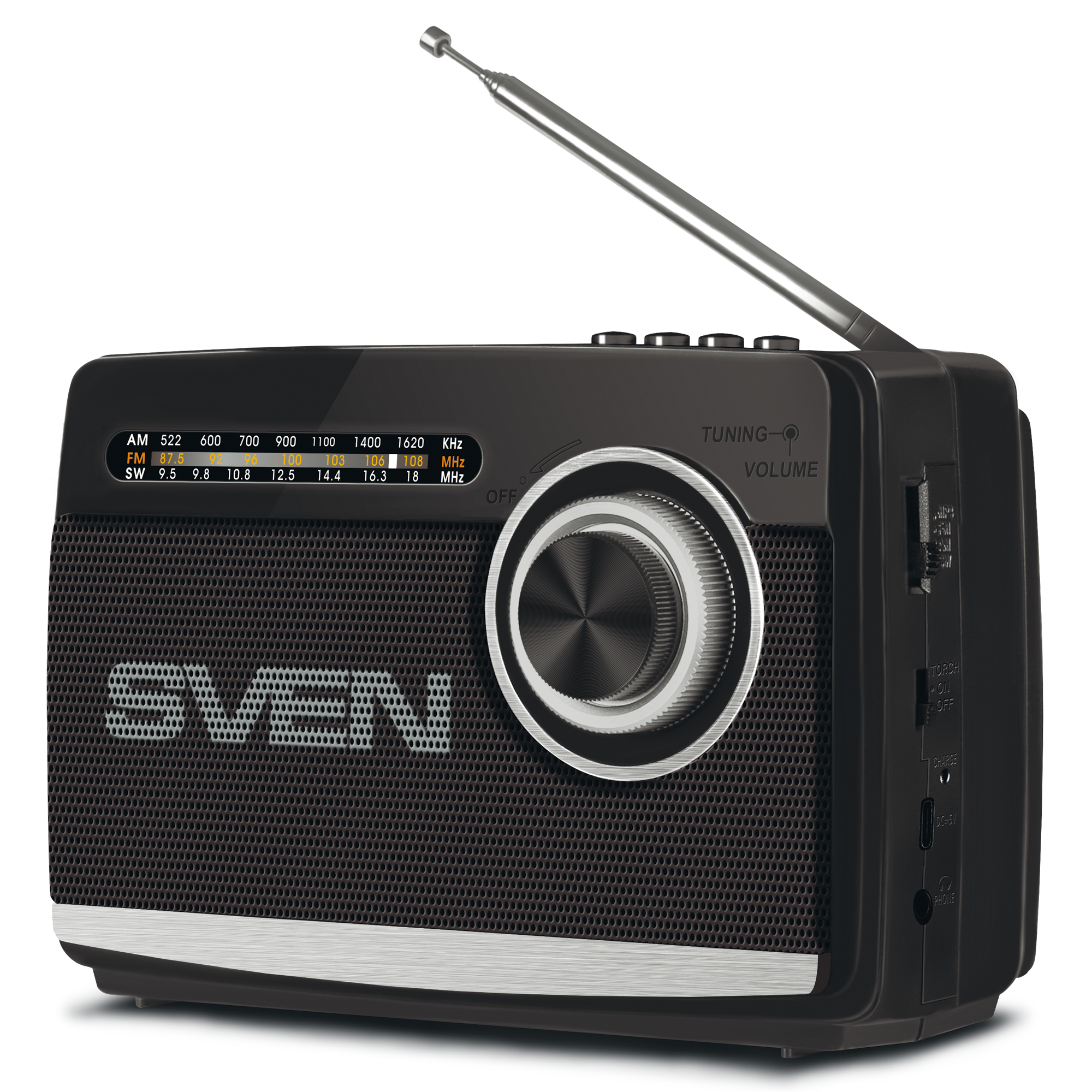 Радиоприемник SRP-155, чёрный