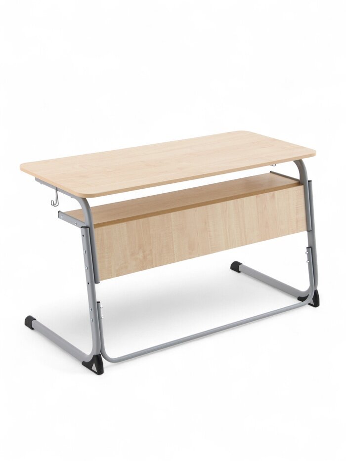 Стол ученический регулируемый «Атлант – премиум», группа роста 4 – 6, цвет клён танзау/серый