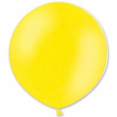 Воздушный шар олимпийский круглый, без рисунка, Олимп пастель Экстра Yellow, 45 дюймов