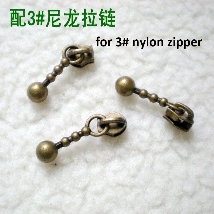 Металлические слайдеры на молнии 3#, набор из 10 штук