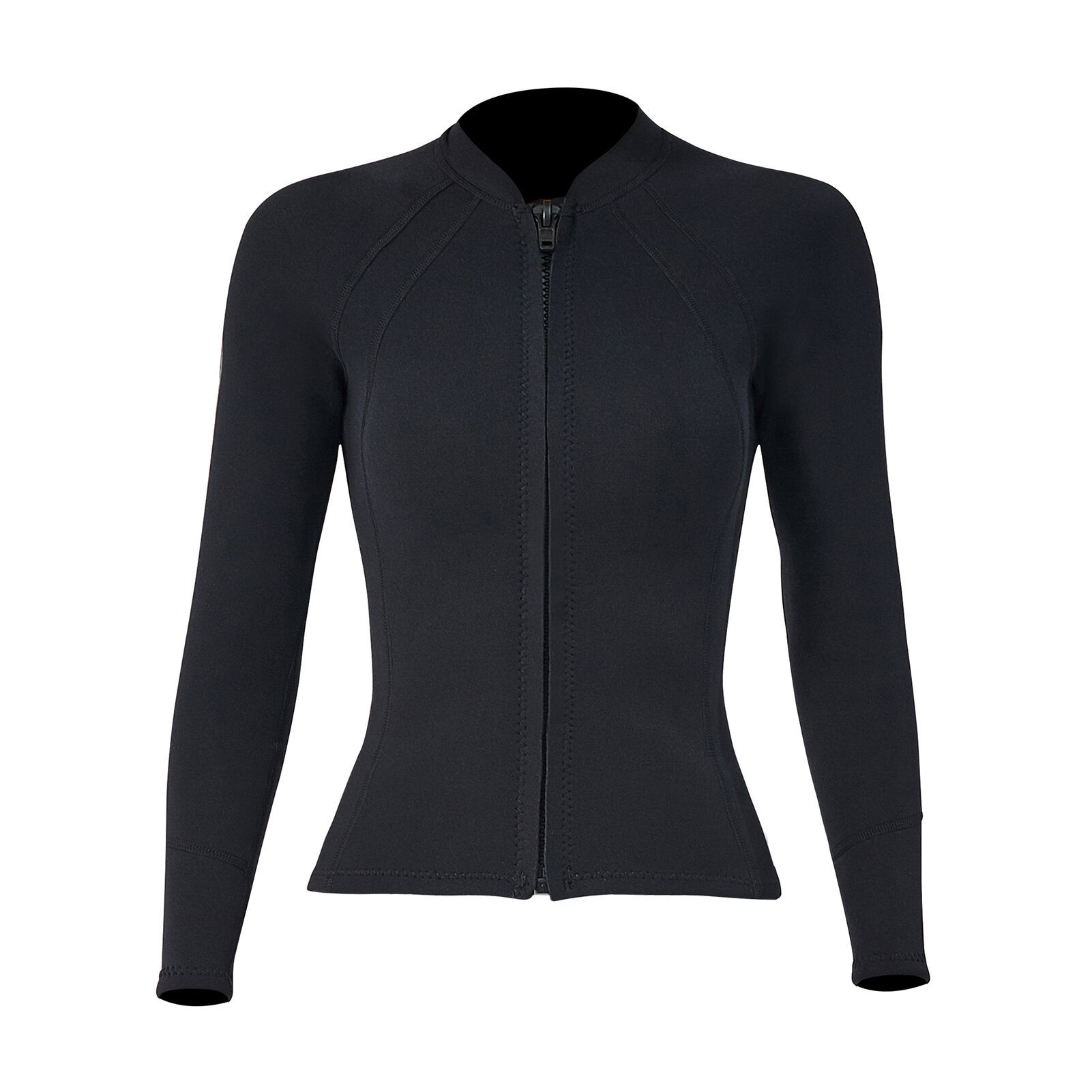 2 мм Неопреновый Мужской Женский Топ для Дайвинга с Передней Молнией, Гидрокостюмы, Куртка с Длинными Рукавами, Гидрокостюм, Топ для Подводного Плавания, Серфинга, Водных Видов Спорта, Плавания