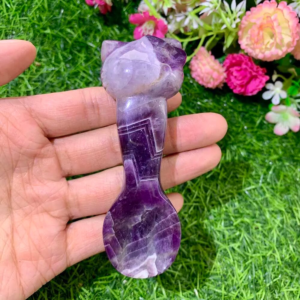 Хрустальная ложка из аметиста и кварца Dream Amethyst