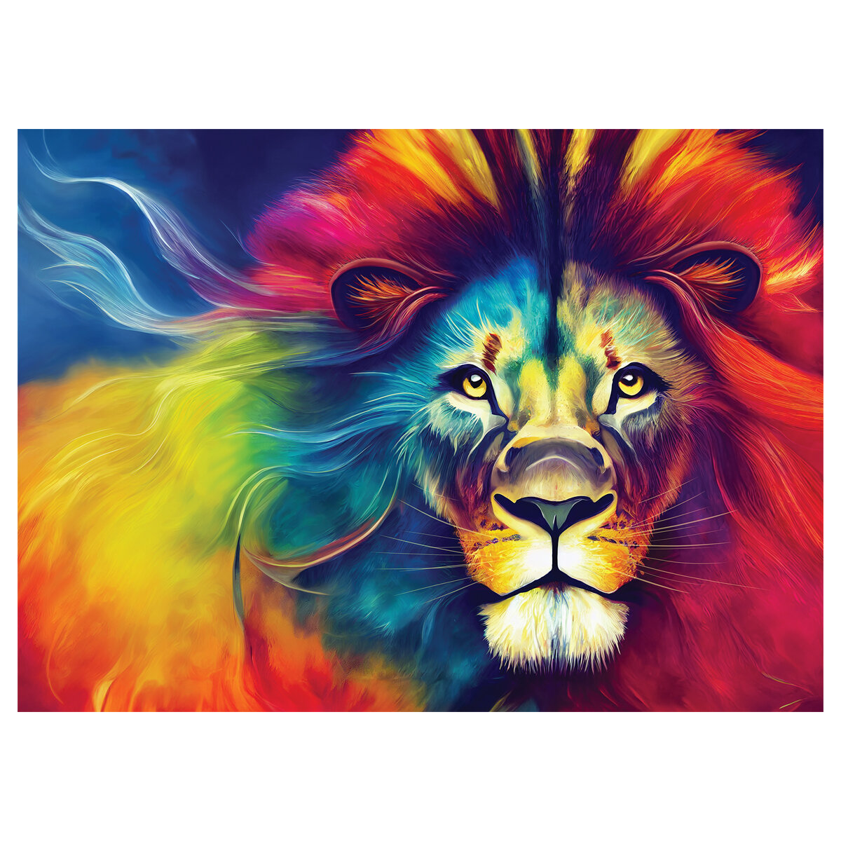 Пазл ТРИ совы "Лев в графике", картон, 22.5x16см, 120 деталей, от 3 лет