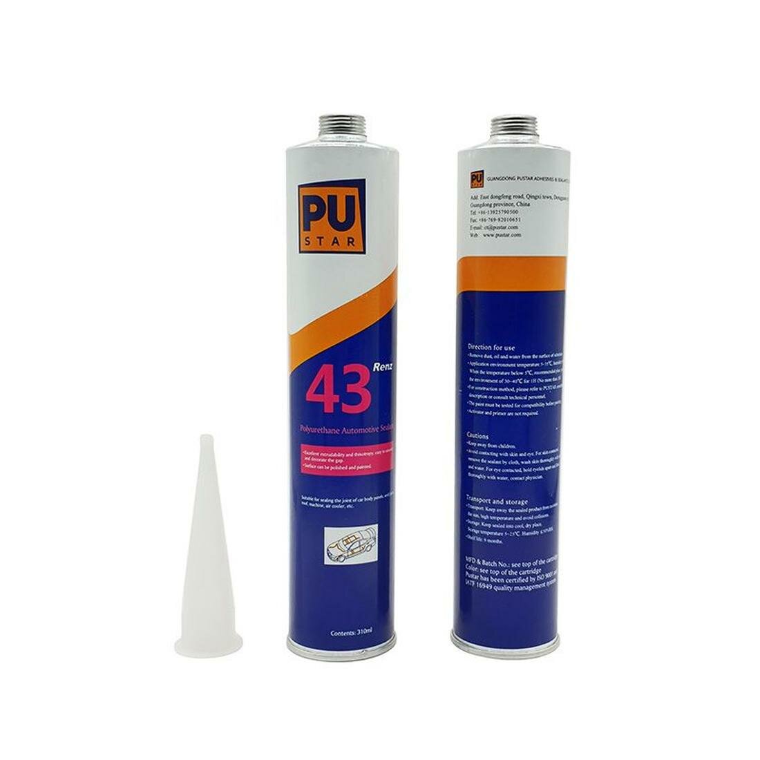 Герметик renz43 PUSTAR ПУ серый многоцелевой 310мл.