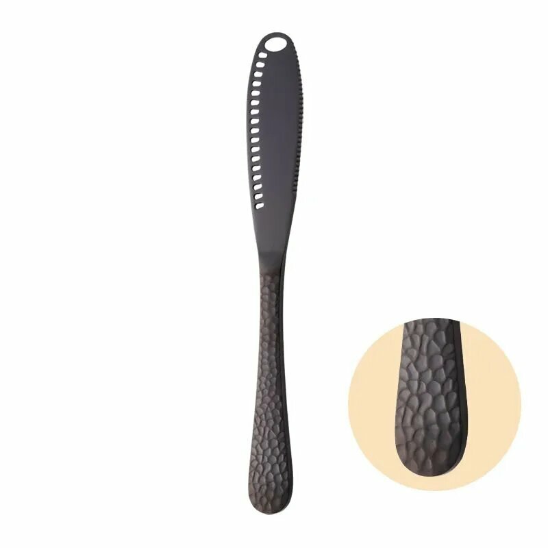 Многофункциональный нож для масла из нержавеющей стали — для сыра, паштетов и джемов, противоскользящая ручка