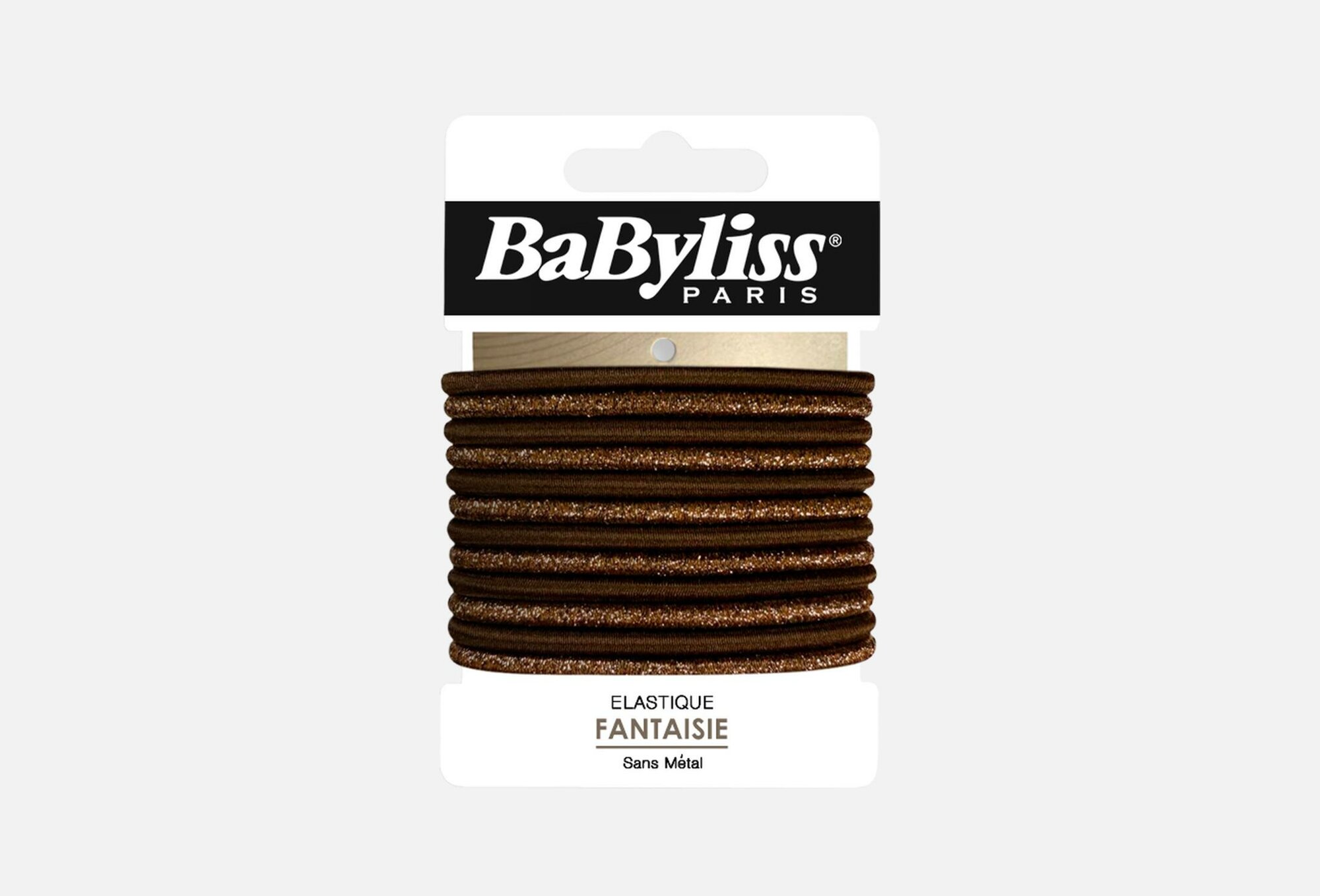 Набор резинок для волос BABYLISS ACCESSORIES блестящий, коричневый