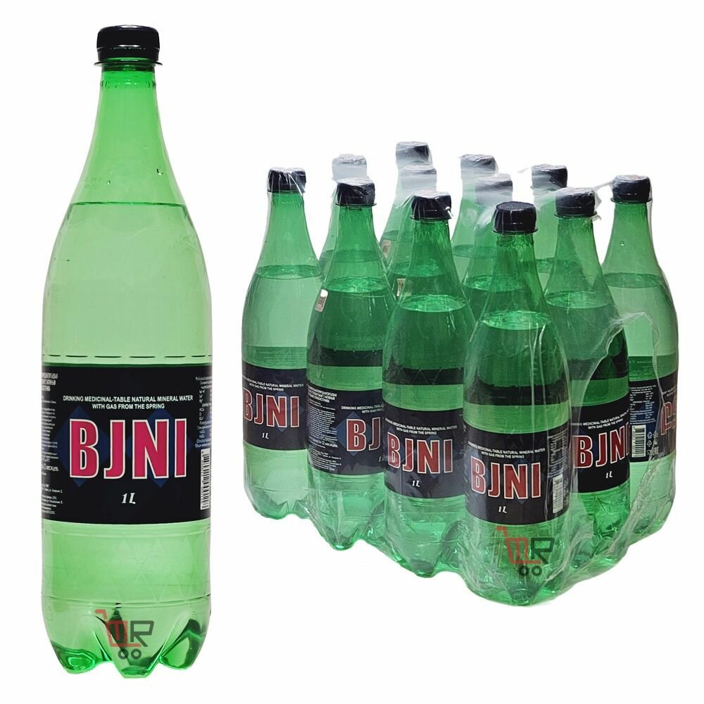 Минеральная вода бжни (BJNI) 1.0 л, 12 шт.