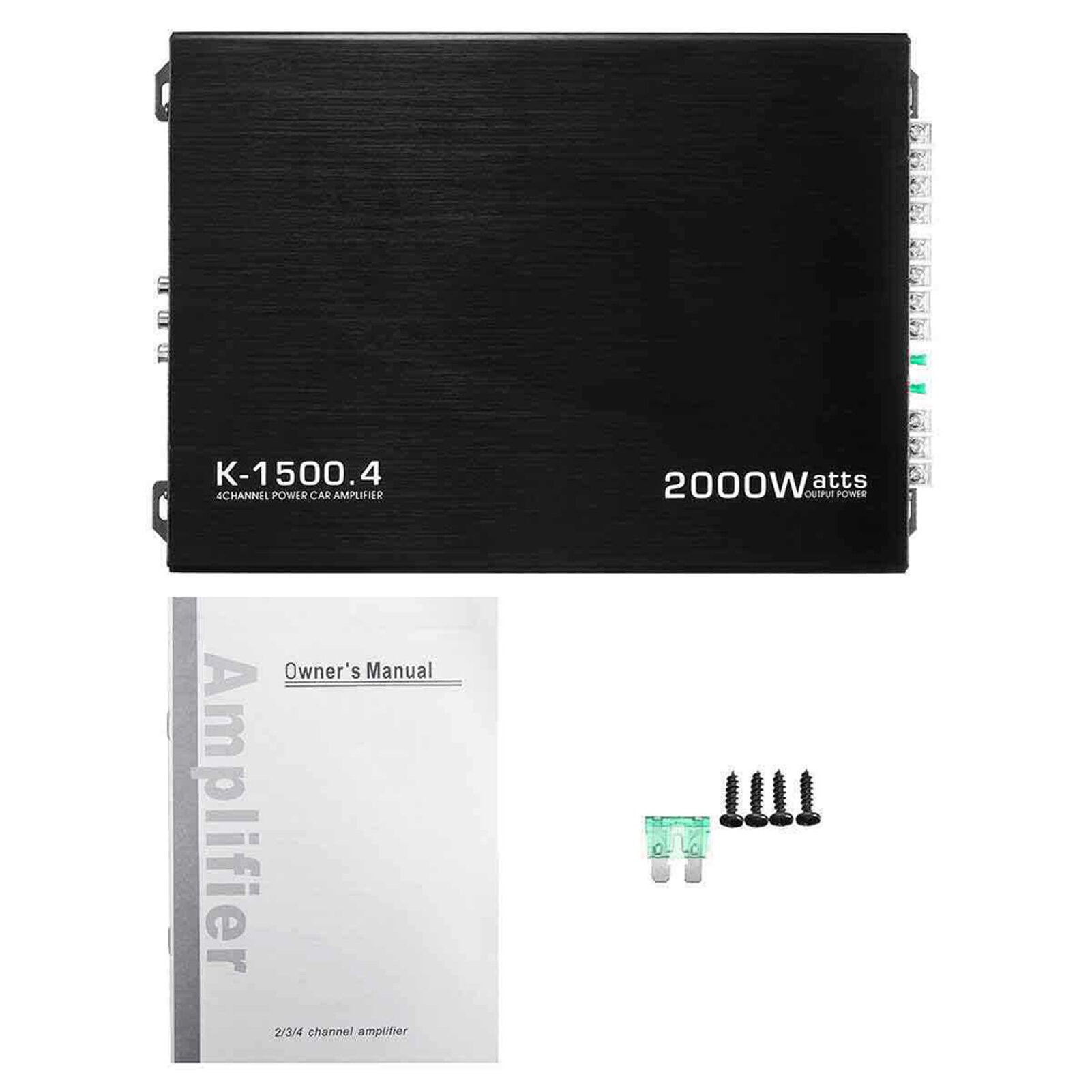 4-канальный усилитель 2000W, класс A/B, 12V