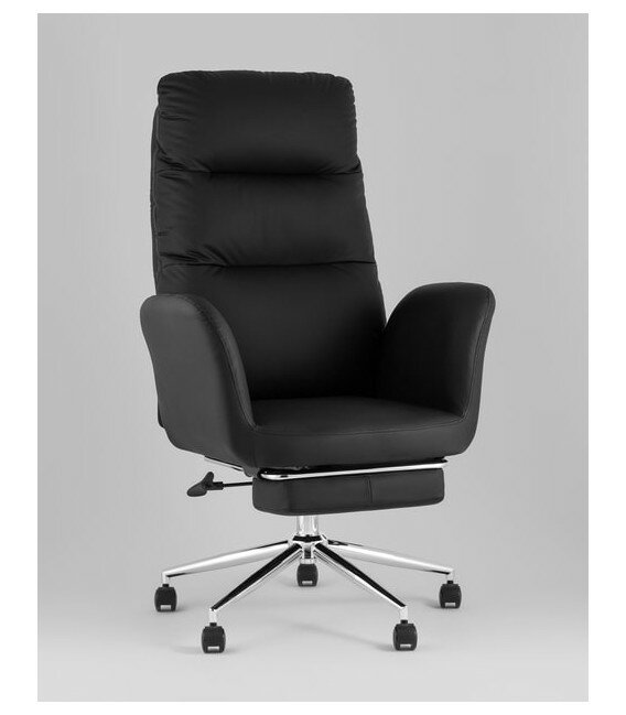 Кресло руководителя Суфре NC с оттоманкой черный