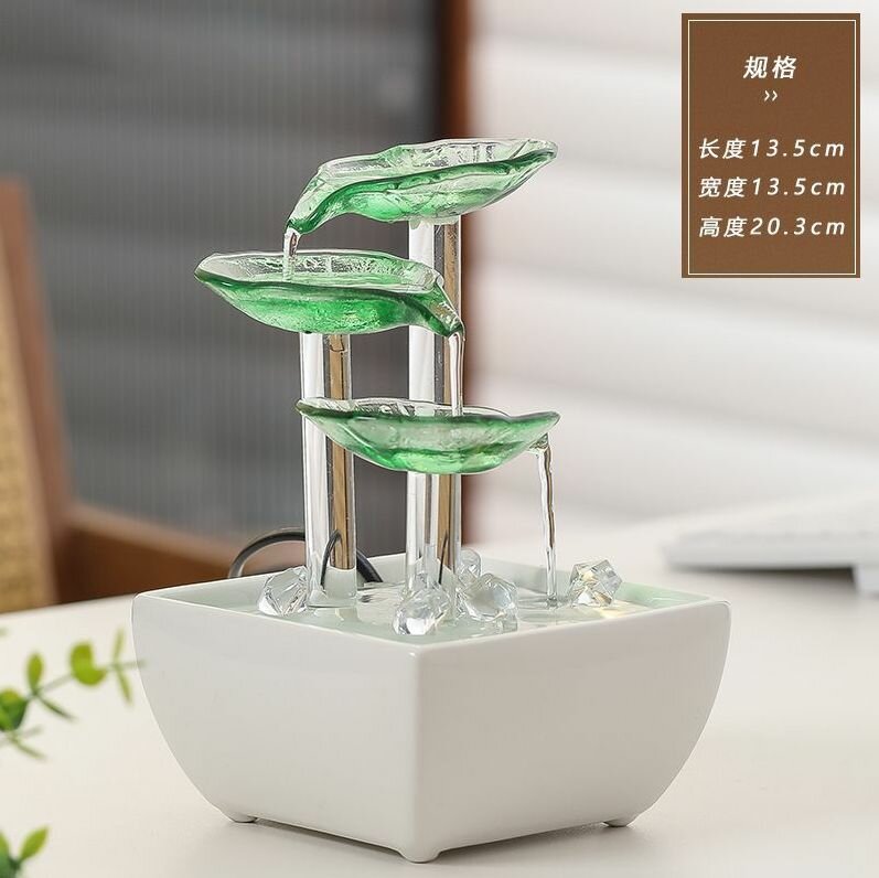 Креативные стеклянные водные украшения, фонтан для украшения дома