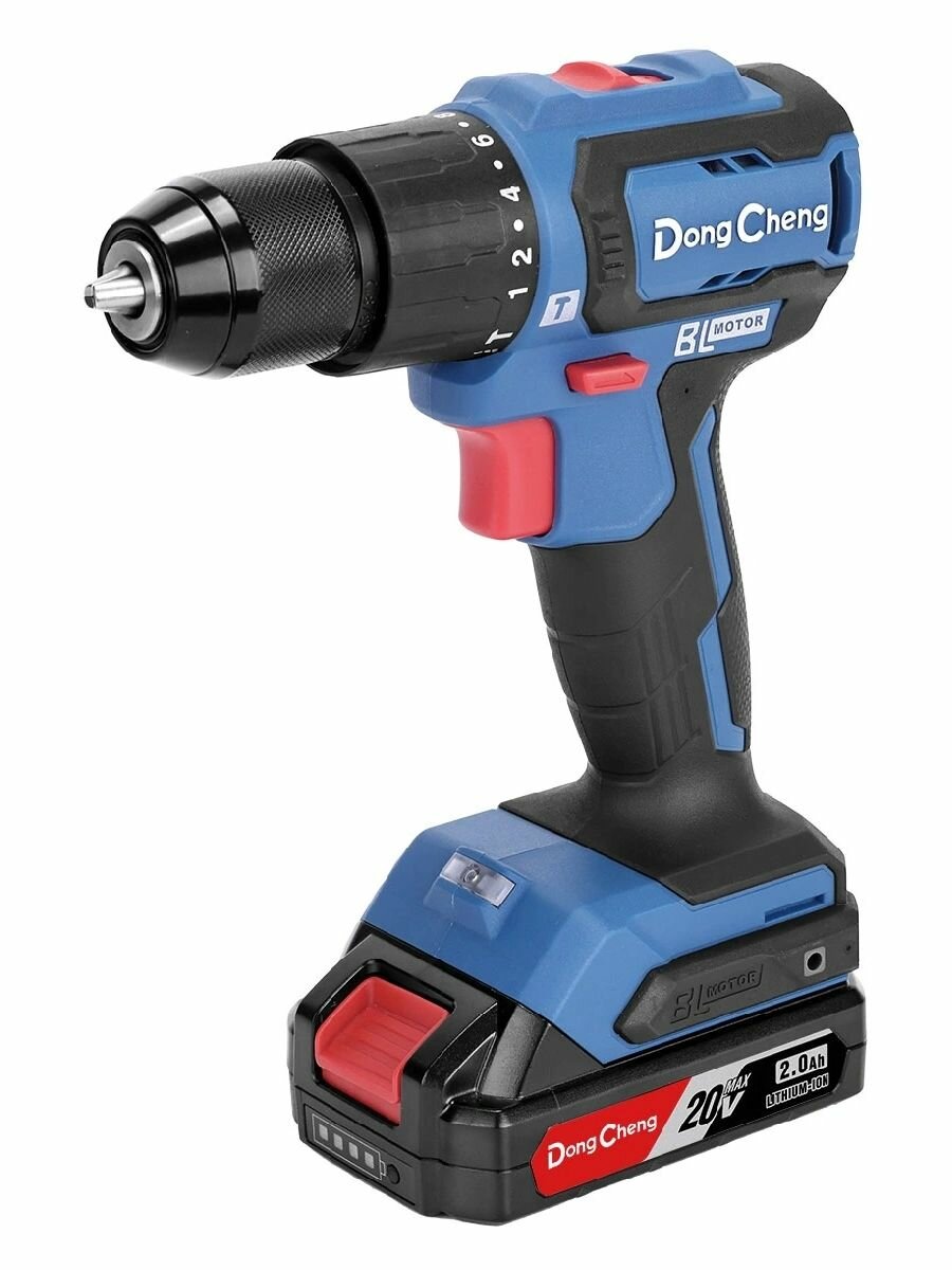 Дрель-шуруповерт DongCheng DCJZ2040i13 аккум. патрон: быстрозажимной (кейс в комплекте) (DCJZ2040I13(