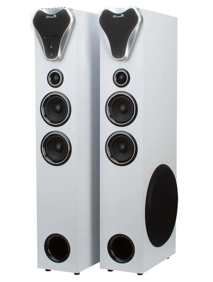 Акустические колонки Eltronic 20-80 "Home Sound", Bluetooth, 200 Вт, цвет белый