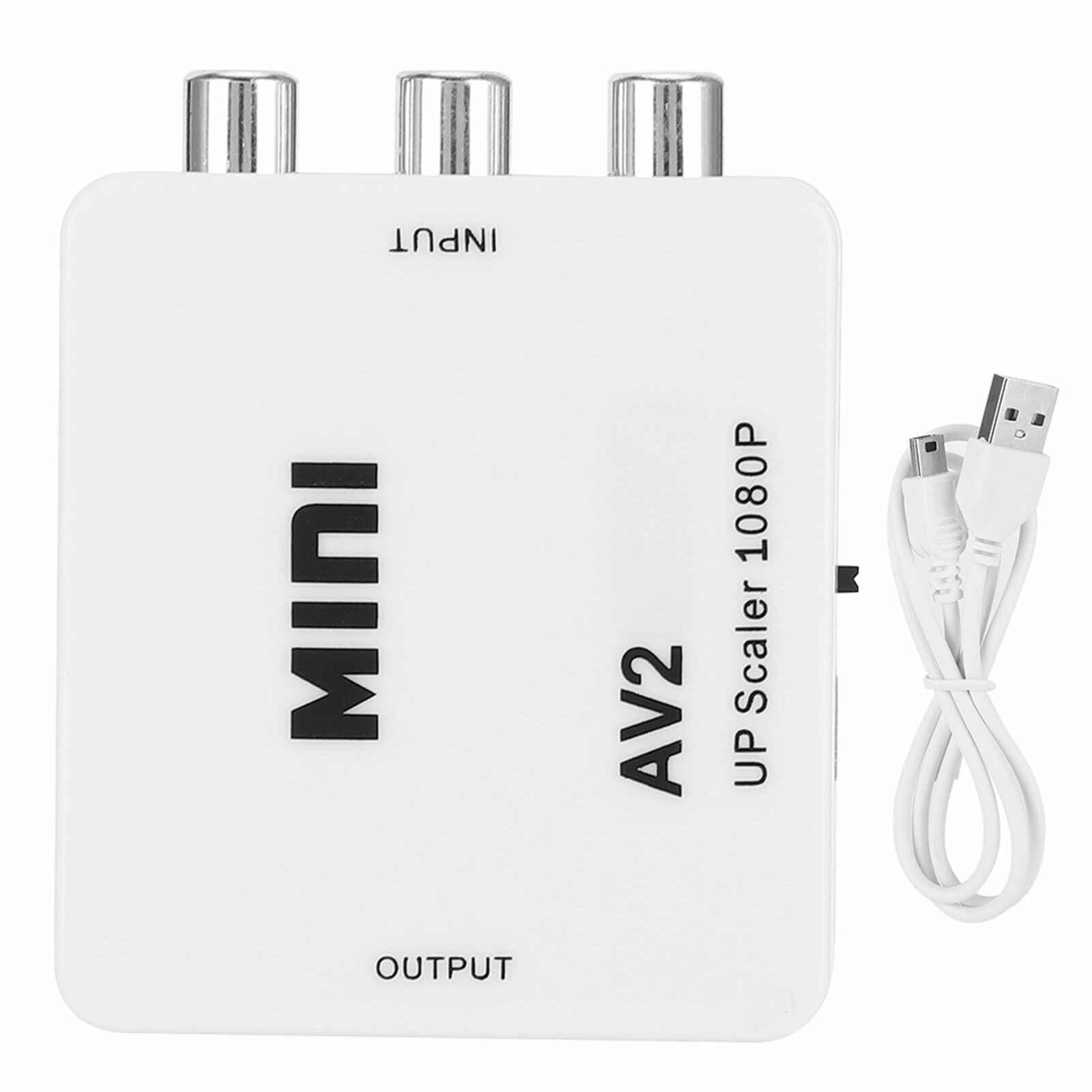 Конвертер AV - HDMI (RCA-HDMI), белый