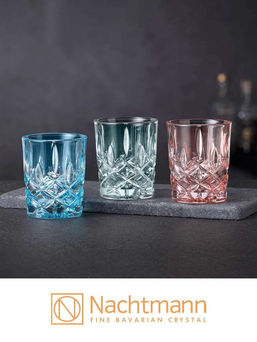 Набор стопок 55мл Nachtmann Noblesse Colors 3шт, хрустальное стекло