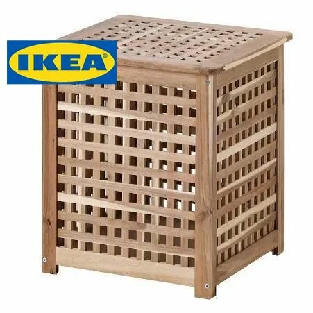 IKEA HOL Стол-сундук, Акация, 50x50 см