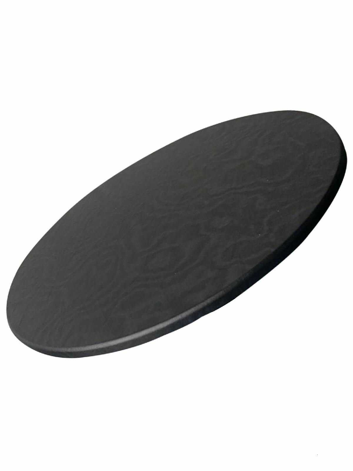 Скатерть, Круглая скатерть-черная 90см