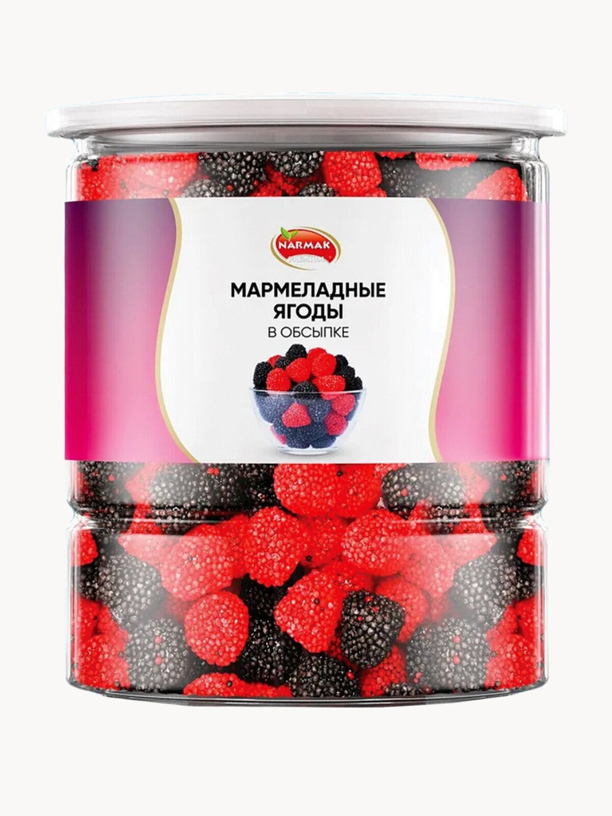 Жевательный мармелад Narmak со вкусом малины и черной смородины, 400 г