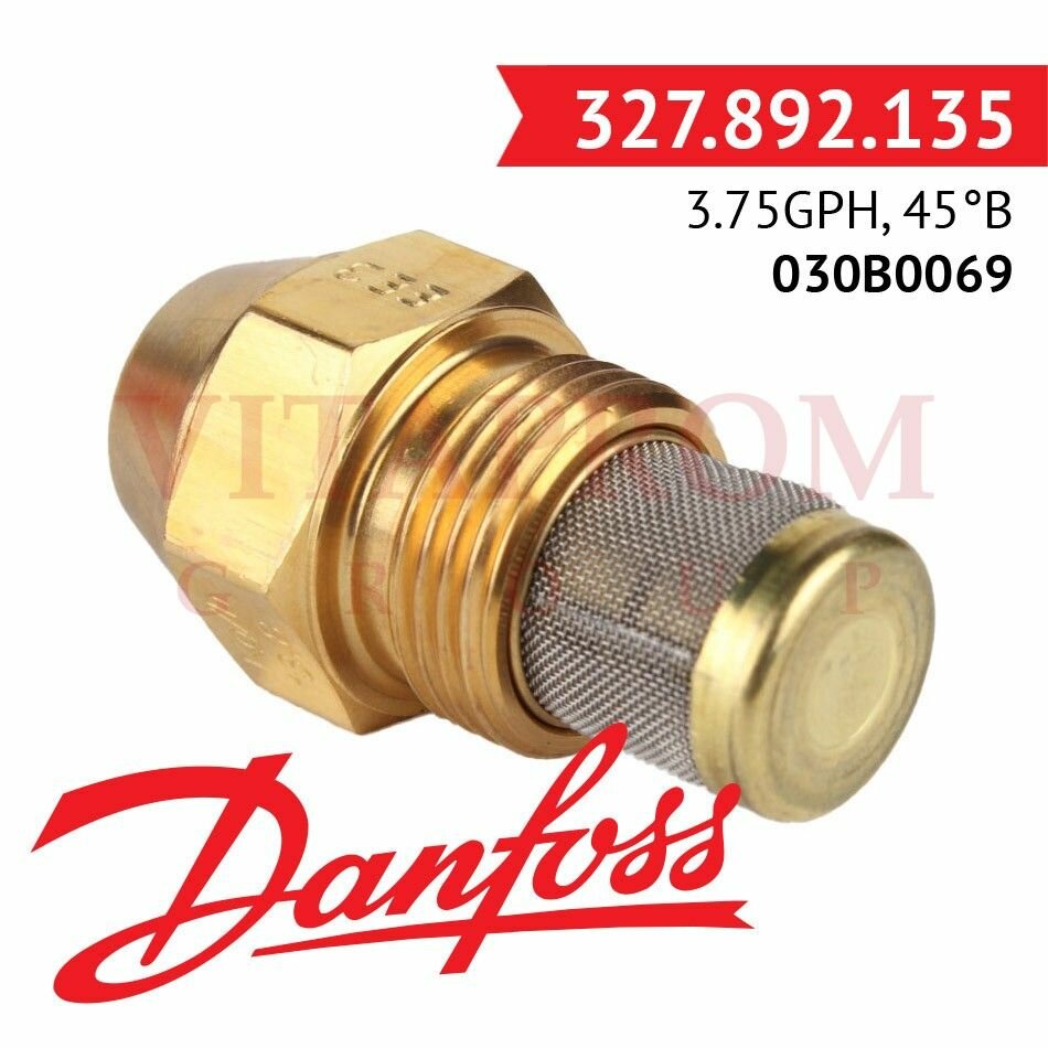 Форсунка Danfoss 3.75GPH, 45B, 030B0069 — фото 1