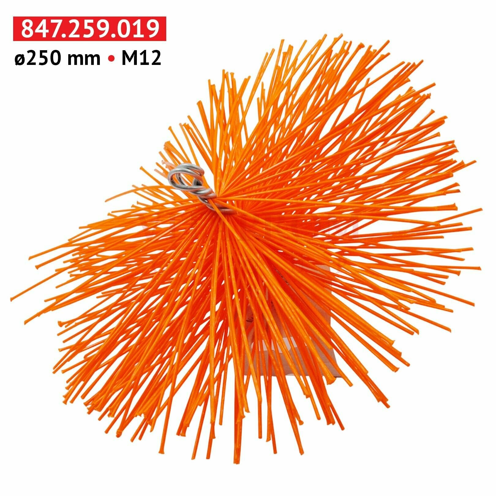 Ершик-насадка для чистки дымохода S+K TECHNIK 72998H D250 PVC