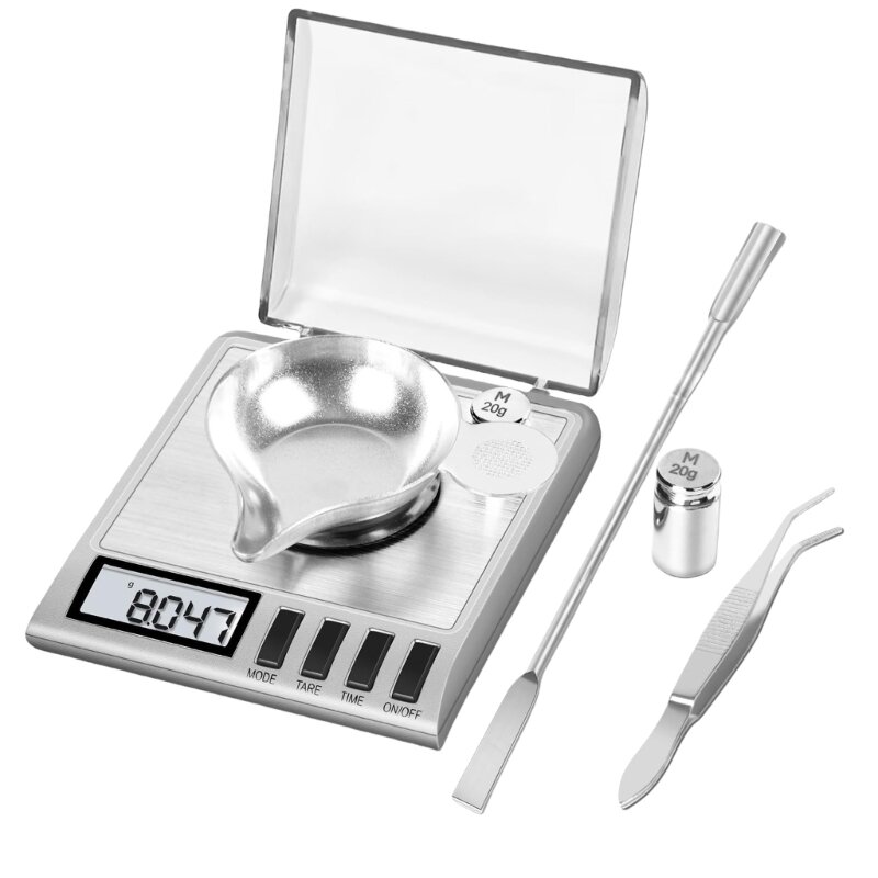 Золотые весы весом 50 г 0,001 г, каратные весы, мини-электронные весы с бриллиантами