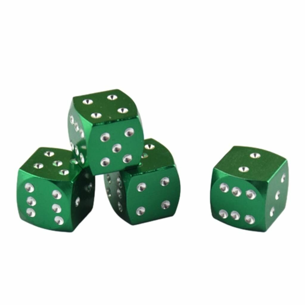 Колпачки для шинных вентилей в виде кубиков, Зеленый