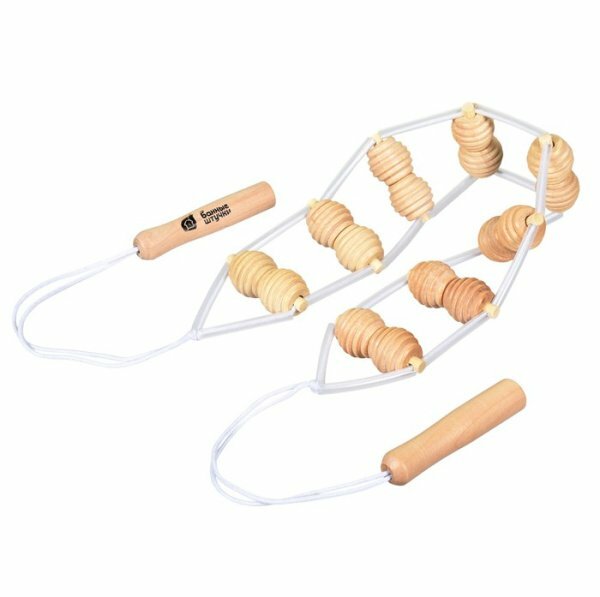 Массажер дерев ленточный для спины 10x7x3см(15)