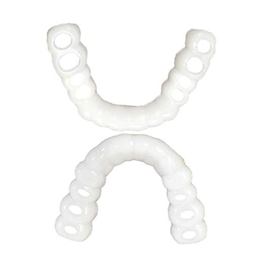 Силиконовая накладка для зубов Instant Smile, белый цвет, имитация зубов, Snap on Smile, вторая генерация, цветная упаковка, размер упаковки 90*70*40 мм, вес упаковки 170 г, 1 пара керамических брекетов