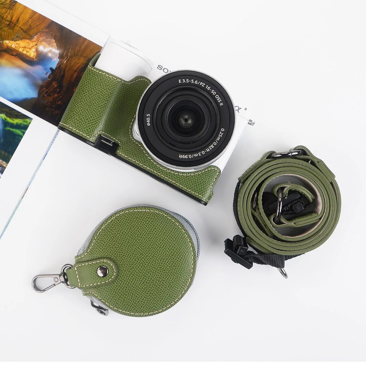Чехол для камеры Sony ZVE10 II MarkII NiYi Focus, зеленый