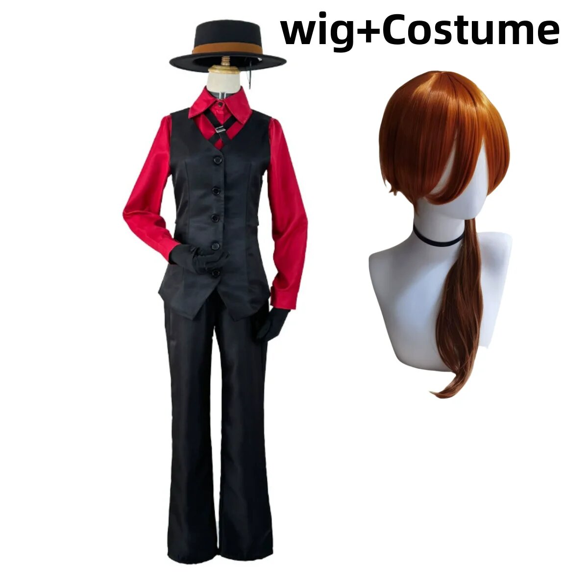 XQAnime Bungo Stray Dogs Beast Nakahara Chuuya Косплей костюм L, suit wig