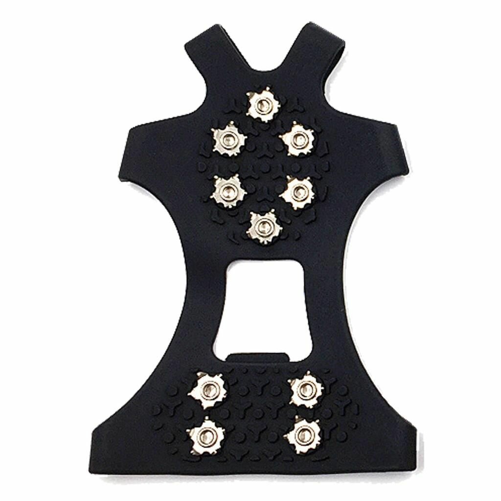 10 Шипов Снегоступы Легкие Ледовые Насадки для Пожилых и Любителей Открытого Воздуха, Размер L черный - 10-зубчатый стальной коготь