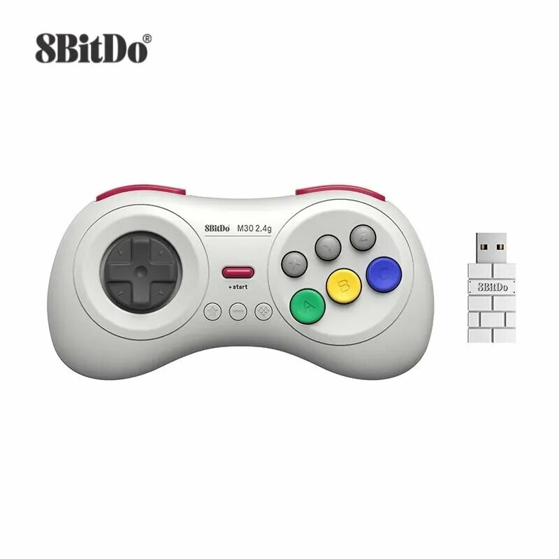 8Bitdo M30 2.4G Mini Геймпад для Sega Genesis Mini и контроллера Mega Drive 2.4G