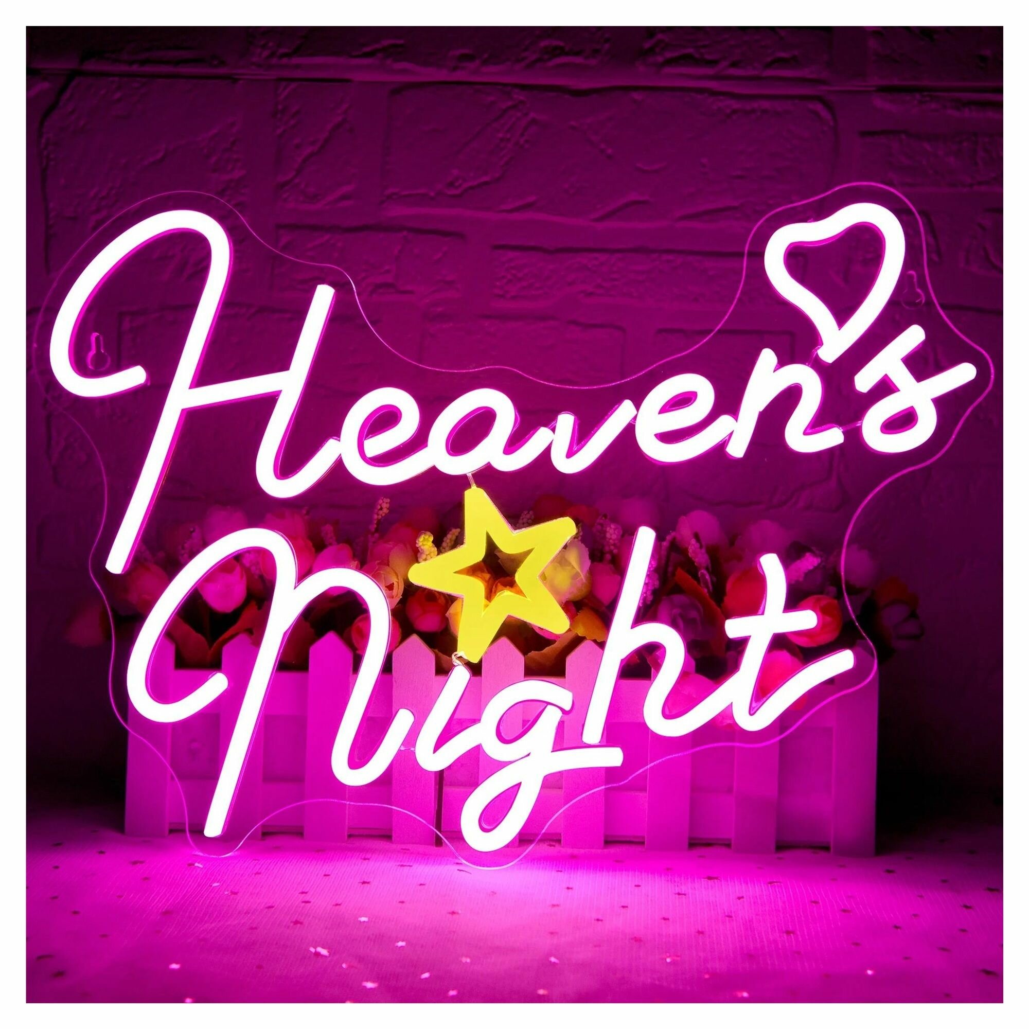 Heaven's Night Декор Неоновой Вывески USB 38смx28см