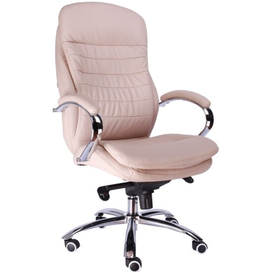 Кресло руководителя Everprof Valencia M экокожа бежевый