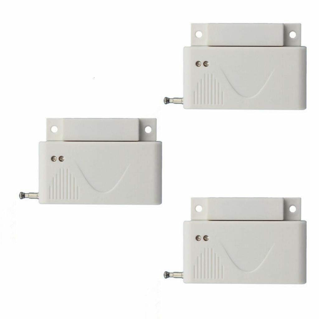 Двухдиапазонные беспроводные магнитные датчики сигнализации для дверей и окон 433МГц и 315МГц, 3 комплекта